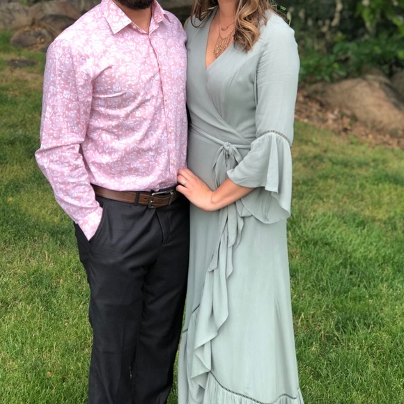 Dresses | Sage Wrap Dresswork Once | Poshmark